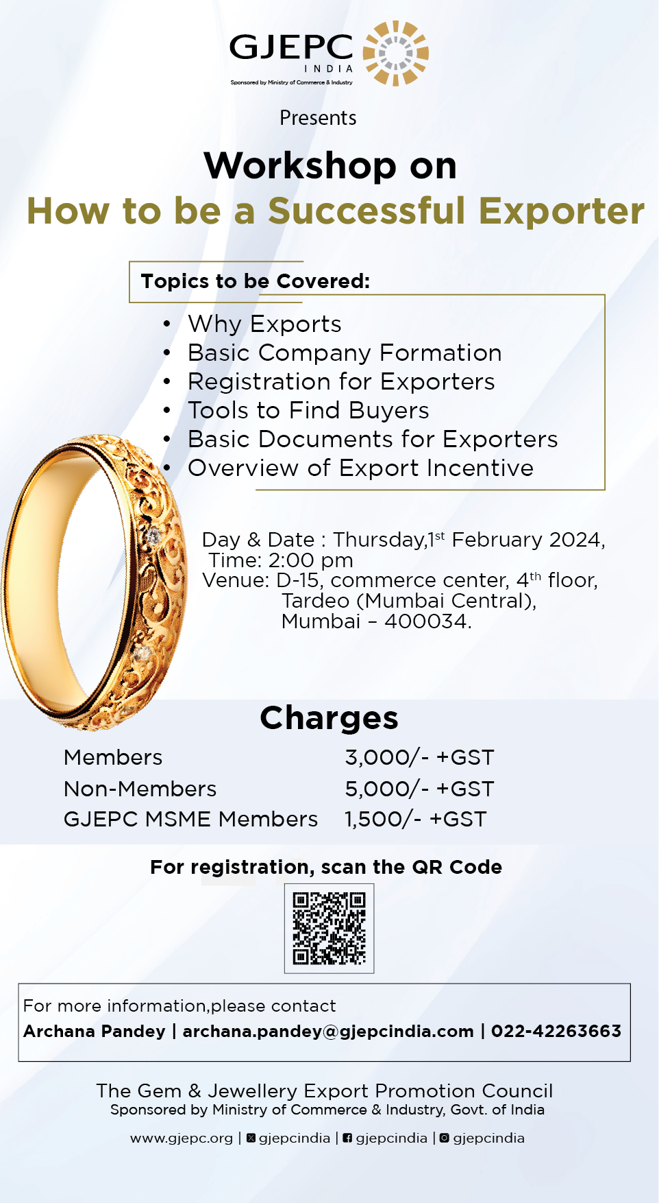 Gems And Jewellery Industry In India | Workshop on How to be Successful ...