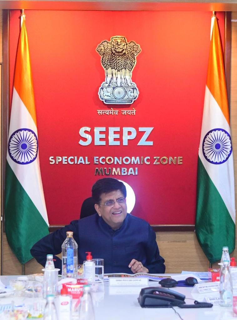 Shri Piyush Goyal Reviews the SEEPZ Mega CFC Project, Launches a New Website - Solitaire ...